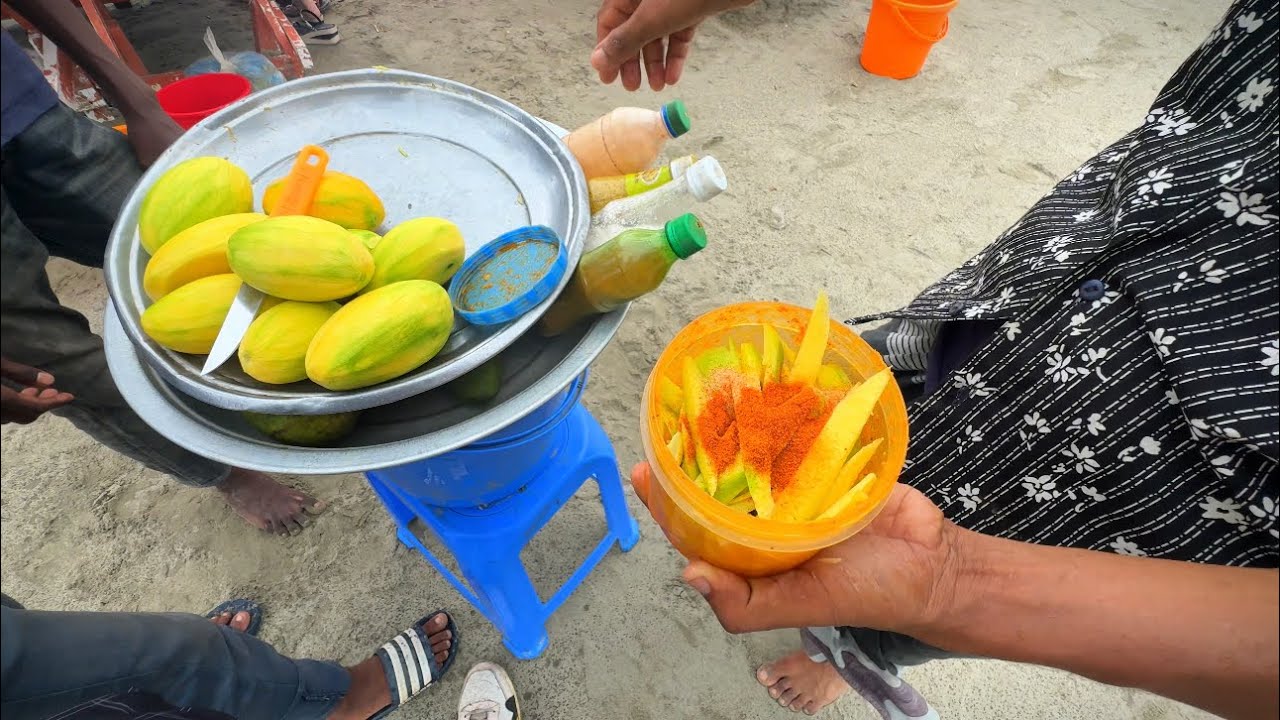 🇧🇩 কাঁচা আমের ভর্তা | ইনানী বীচ - Inani Beach | Bangladeshi Food Vlog ...