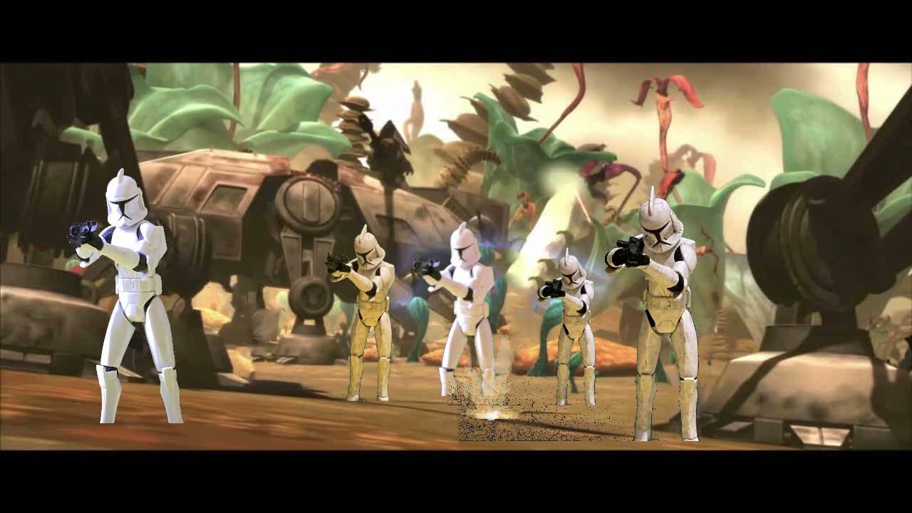 explosion effect test clone wars stop motion - YouTube