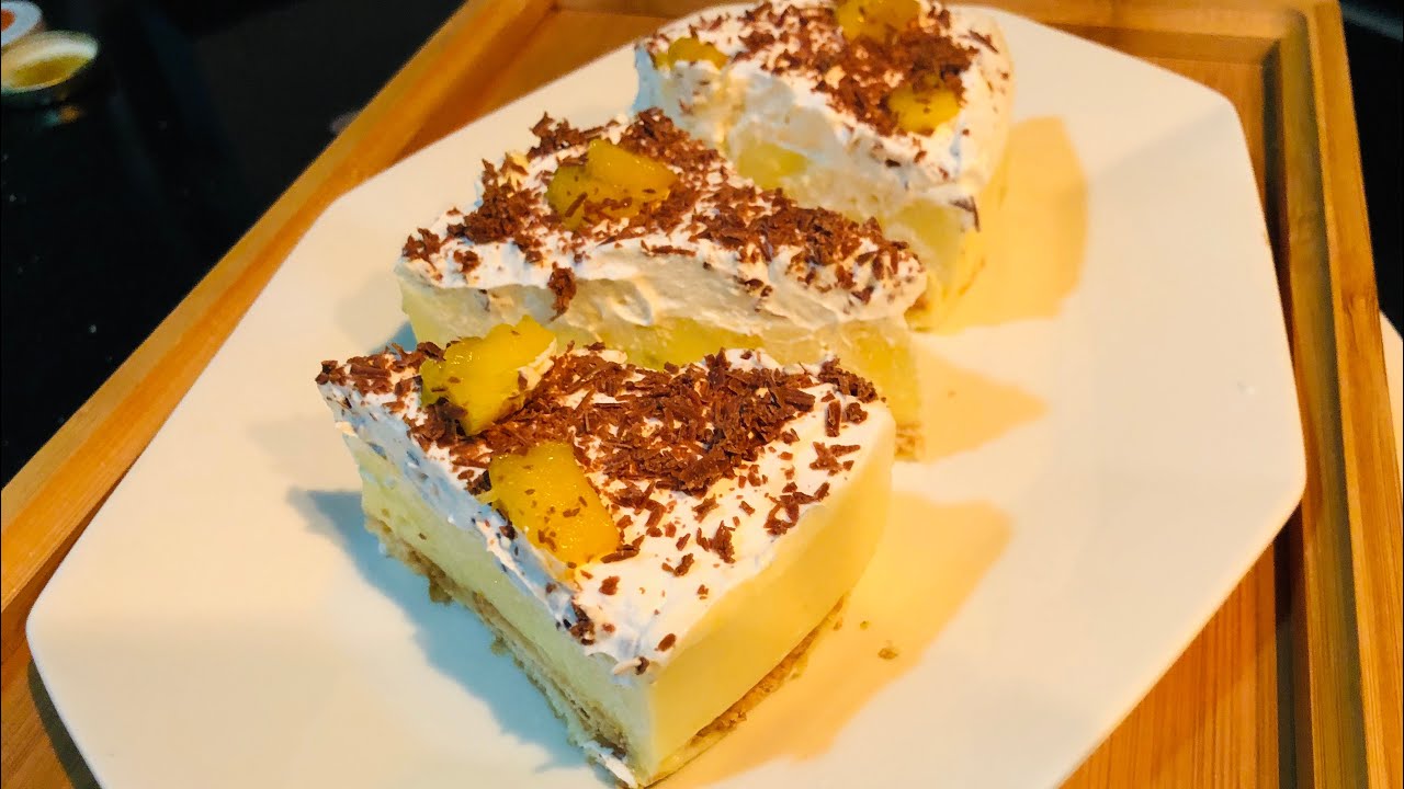 mango cream layer pudding//simple and easy mango cream pudding #how ...