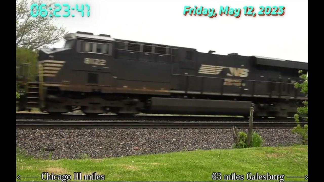 5/12/23 BNSF Mendota Sub Trains w/ Odd K5HLA, CSX MACe, NF 2PC K5LLA, Weak K5HL - YouTube