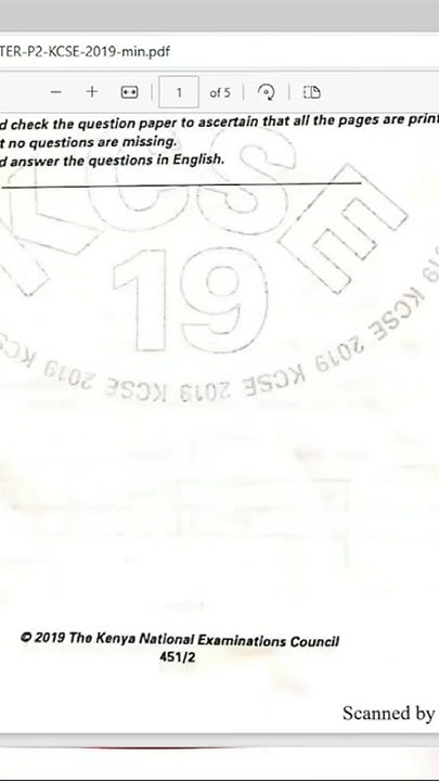 KCSE 2019 COMPUTER PAPER 2 - YouTube