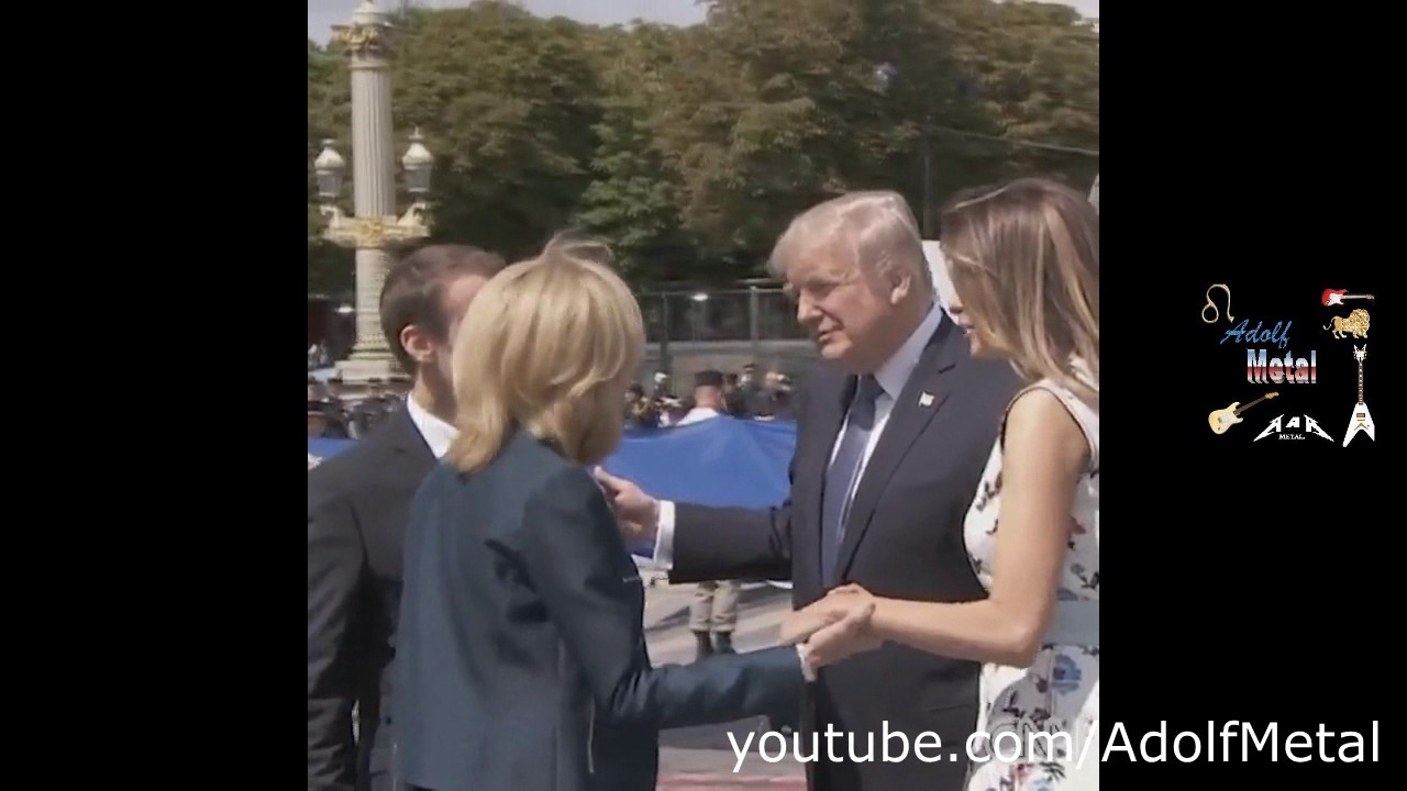 Felices Los Cuatro - Trump & Macron handshake CNN Saludo incomodo - YouTube
