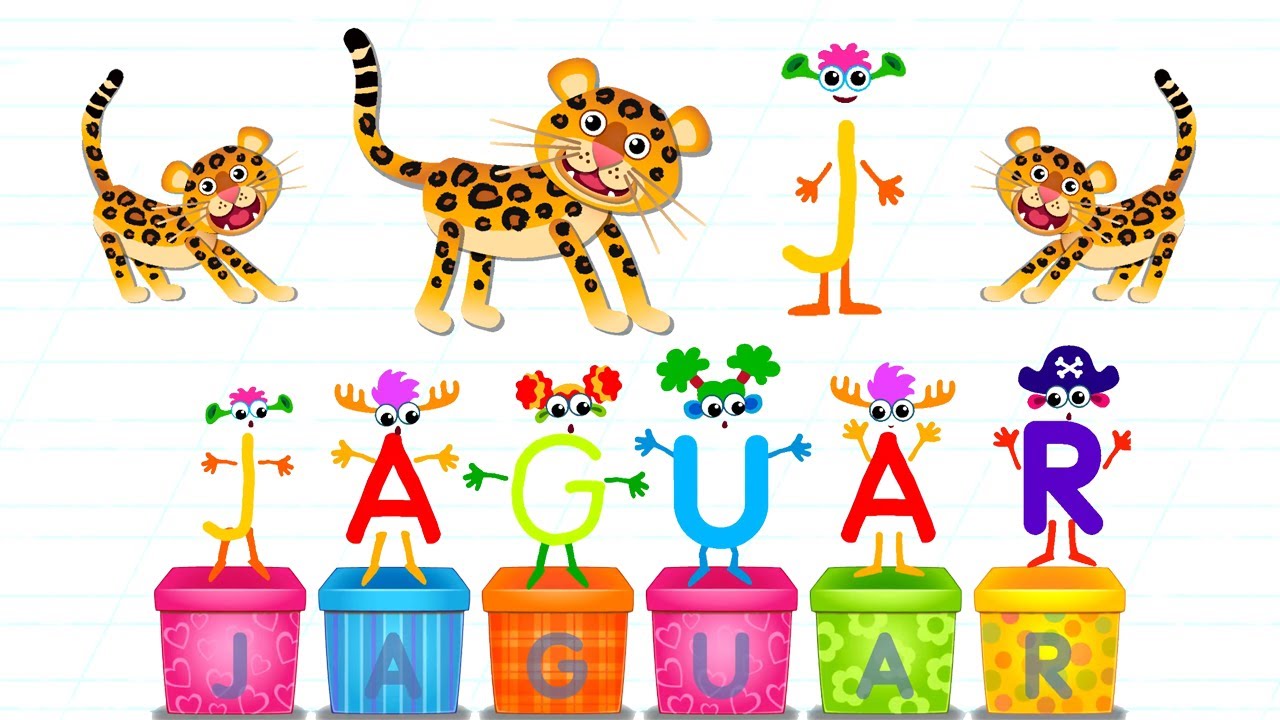 Bini ABC Alphabet #10 - Learn to write the letter J and spell the word ...