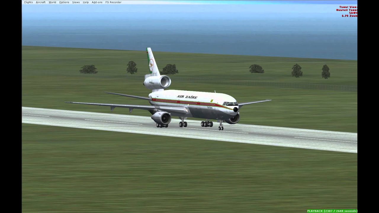 DC-10-30 Air Zaire Landing in Ushuaia - YouTube