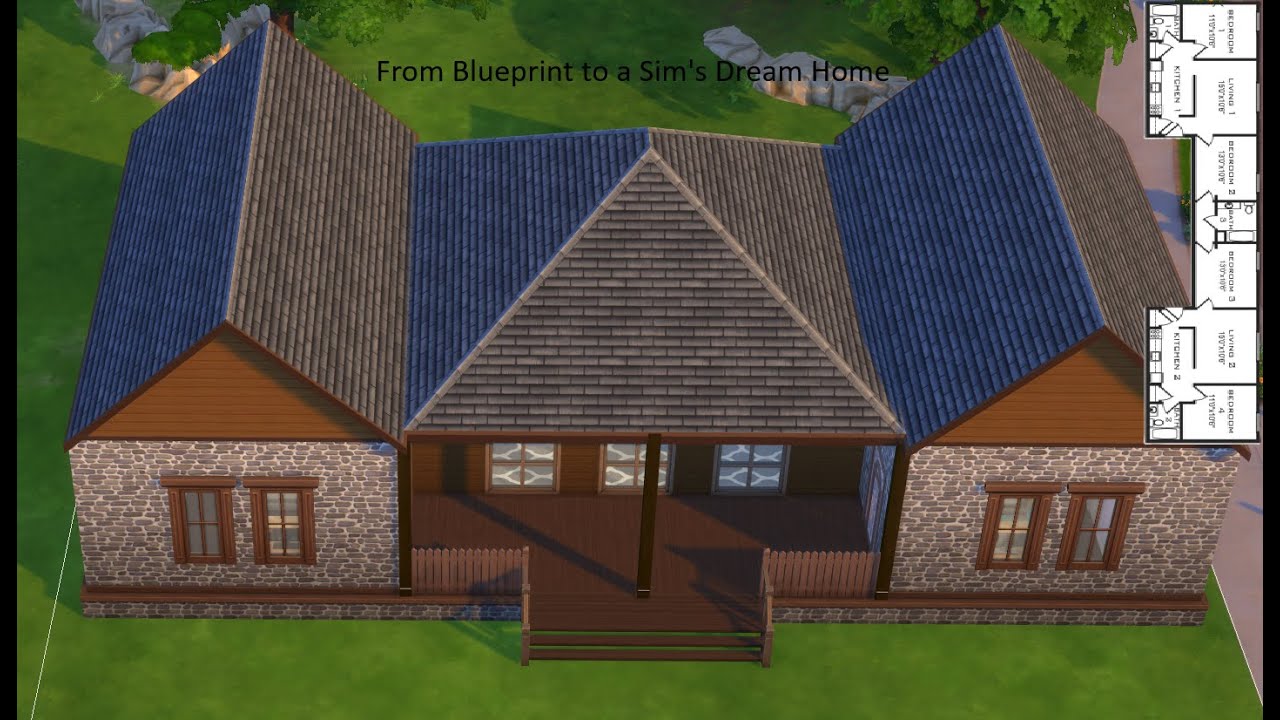 (Part One) A Weird Blueprint I Built In The Sims 4 - YouTube