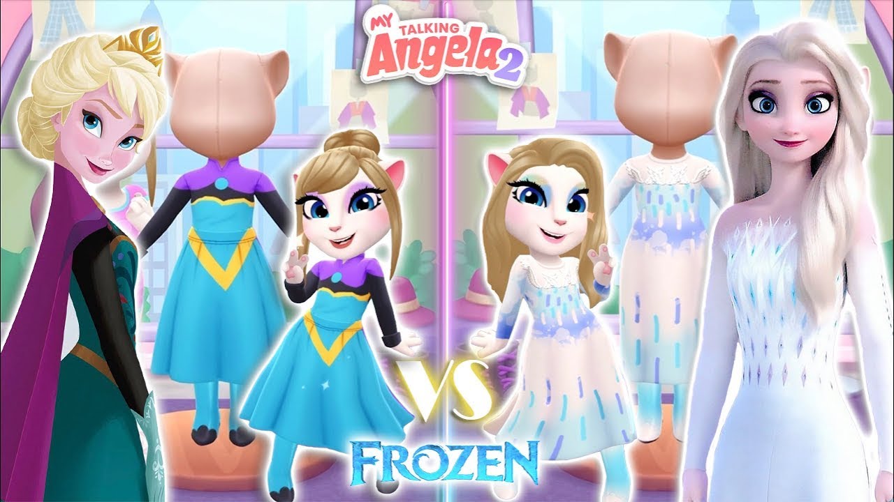 My talking Angela 2 | Frozen | Elsa - New Look | New Update | cosplay ...