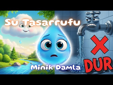 💧 Boşa Akan Suya Dikkat! | Su Döngüsü ve Tasarruf | Çocuklar İçin Çevre Hikayesi