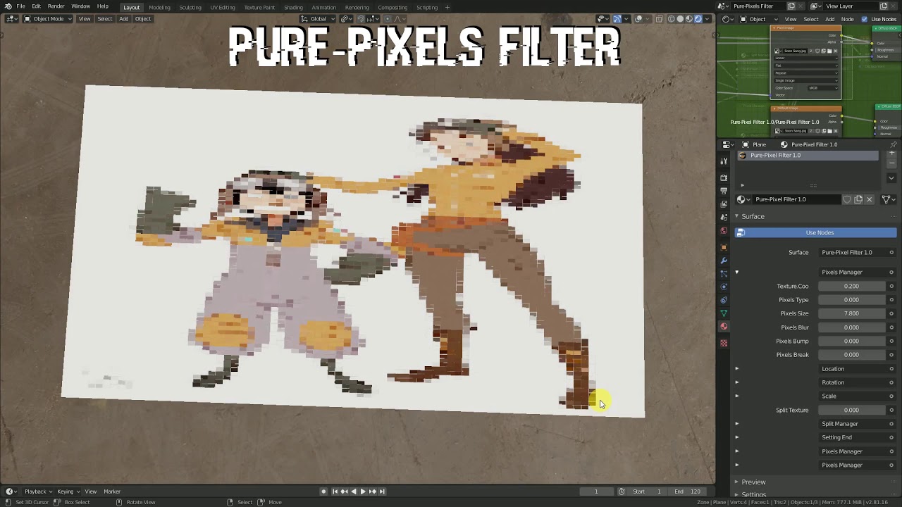 Pure-Pixels Filter Blender 2.81 (EEVEE&Cycle) - YouTube