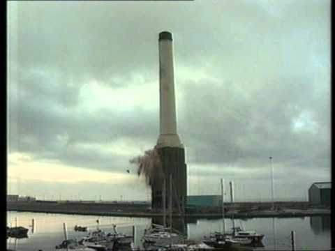 Demolition of Chimney at Southwick in West Sussex - Shoreham Power ...