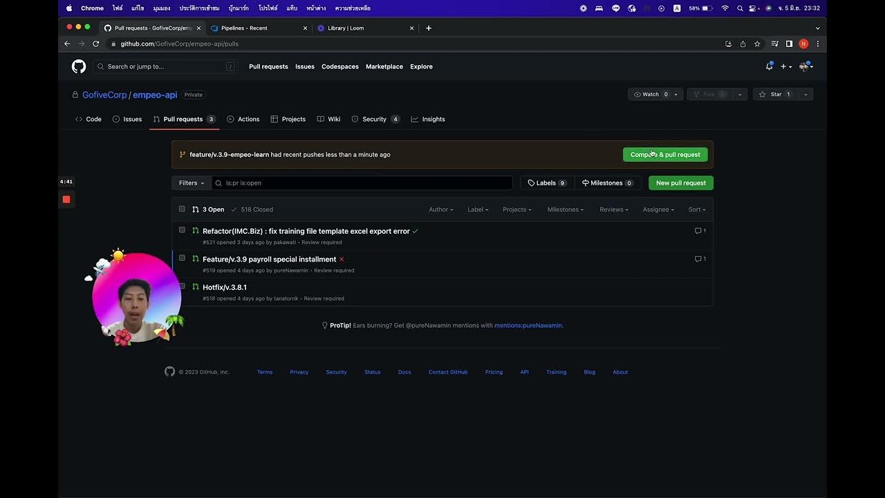 ติดตั้ง git & clone project - YouTube