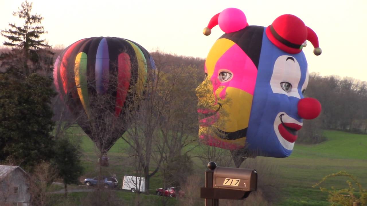 Hot air balloon - jester - landing - preschool - YouTube