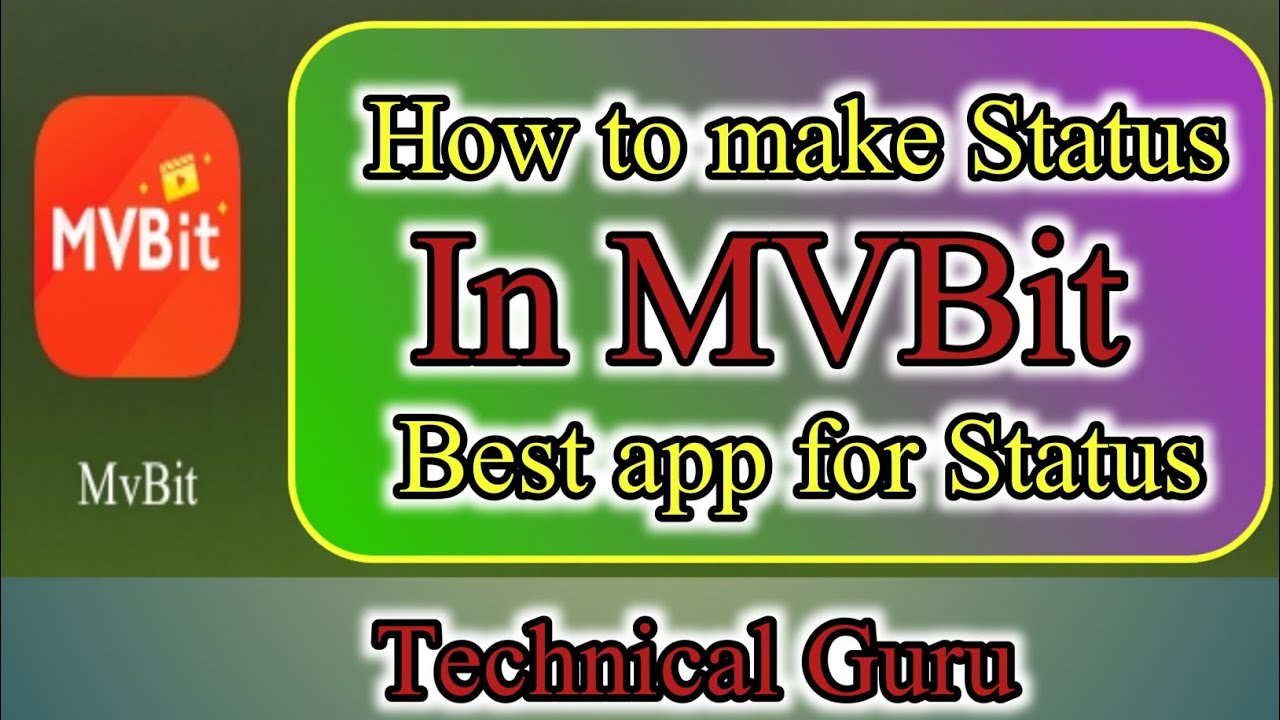 How to make status with #MVBit ||MVBit men Status kese banaen - YouTube