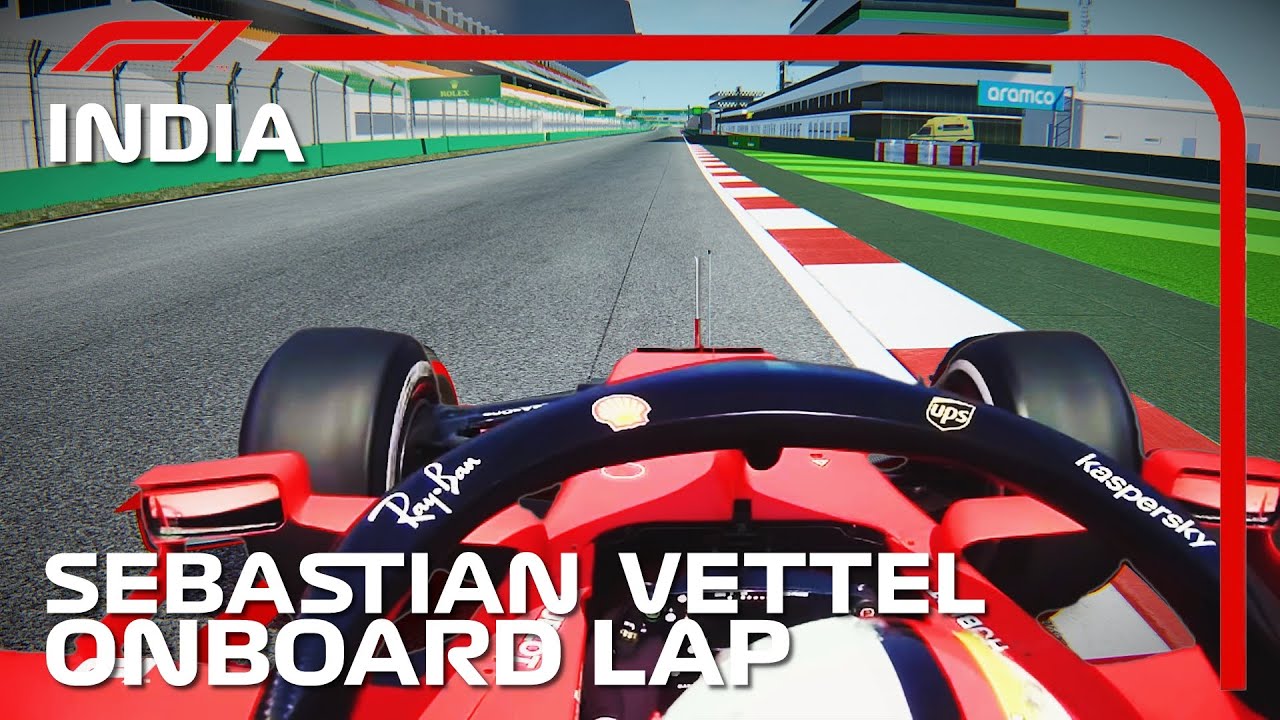 F1 2020 Sebastian Vettel Onboard Lap At The Buddh International Circuit ...