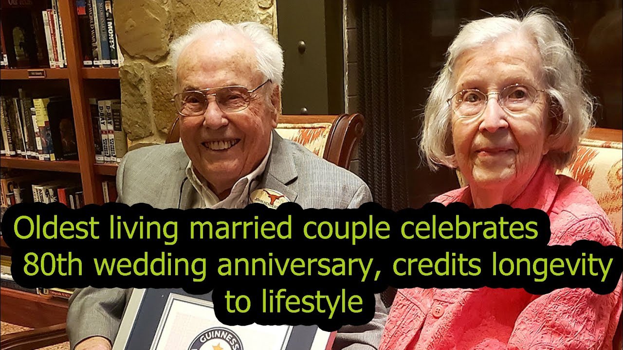 Oldest living married couple celebrates 80th wedding anniversary ...