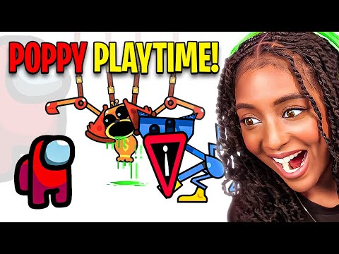 Mini Crewmate DESTROYS Poppy Playtime Chapter 3 Characters!!