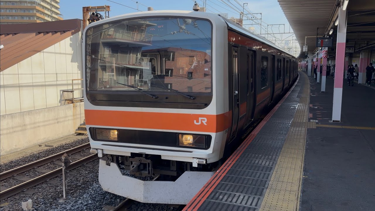 【4K高画質】JR東日本209系500番台ｹﾖM81編成（菱形パンタ搭載）が武蔵野線府中本町行きとして武蔵浦和駅2番線を発車するシーン（65E ...