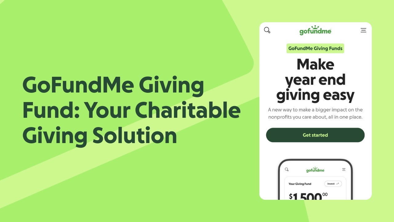 How Donor-Advised Funds Work | GoFundMe Giving Funds Explained - YouTube