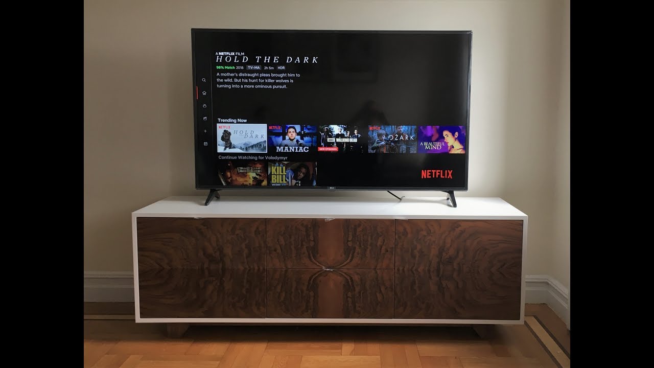 Custom made high-end TV stand - YouTube