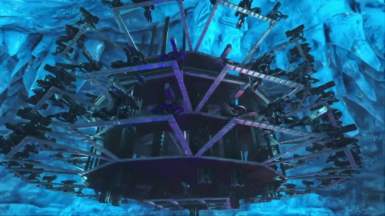 ARK PS4 l NORTH ICE CAVE BASE TOUR l V2 x MONKEY l #ICED #KING #WINARK ...