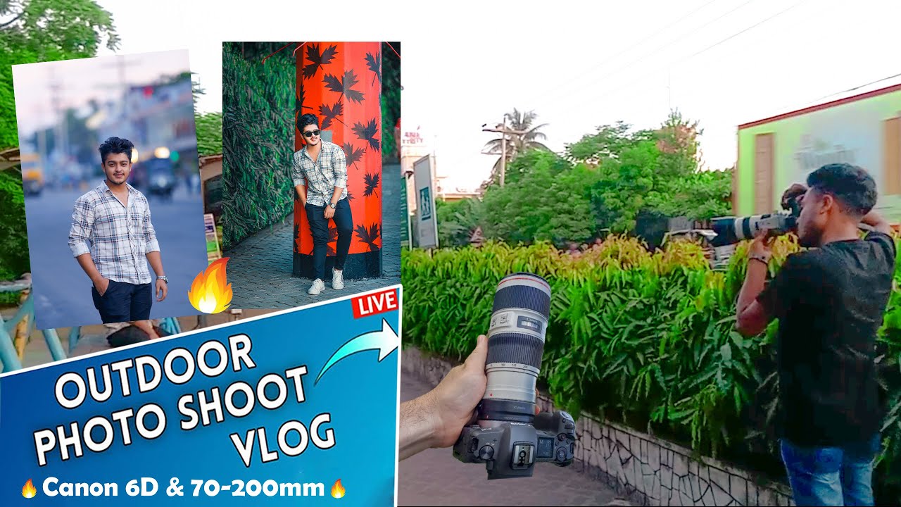 Random Outdoor Photoshoot | Photoshoot Vlog 09 | Canon 6D |Canon 70 ...