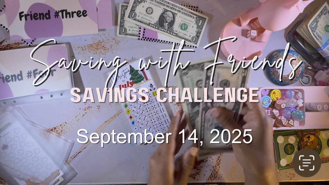 Saving with Friends $20. Budgeting friends helping each other save ...