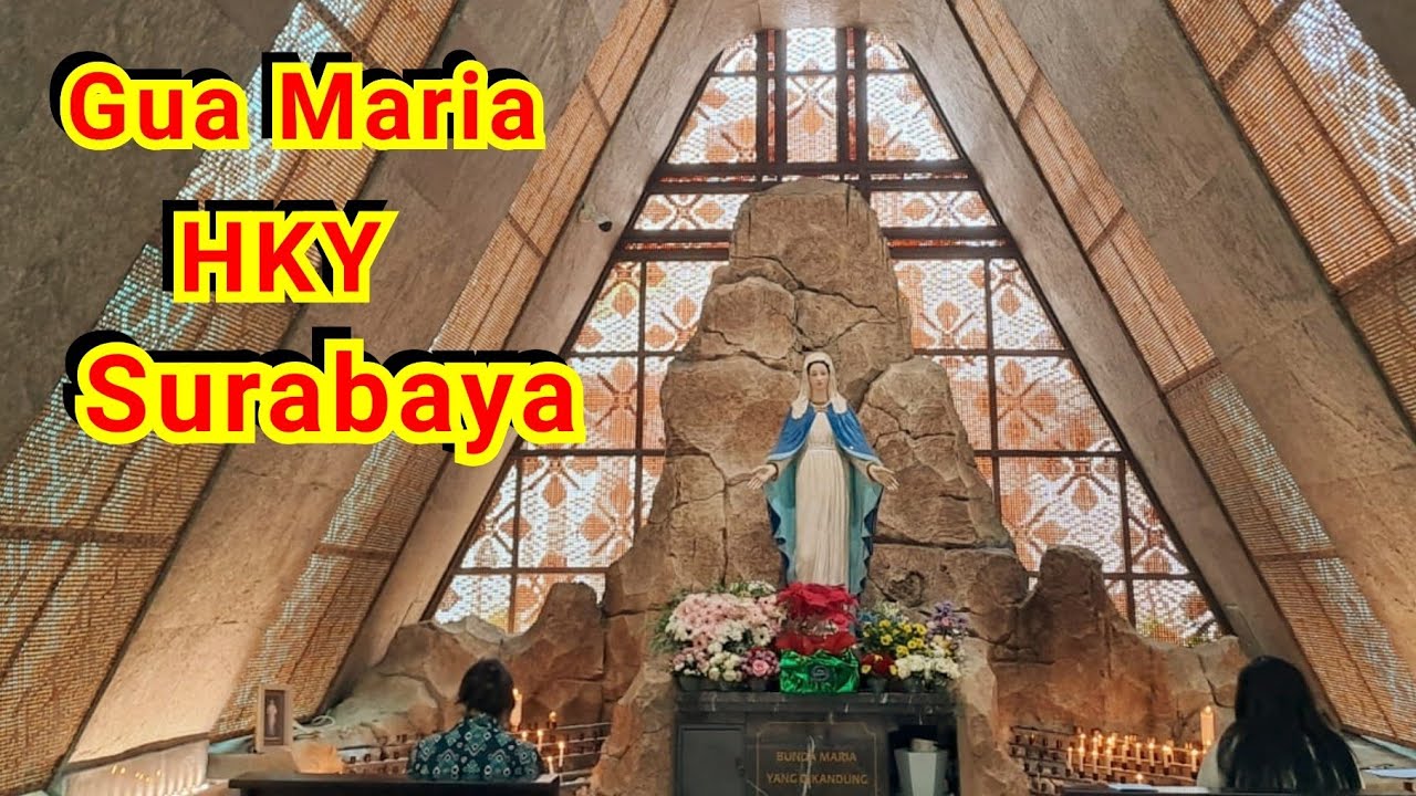 Gua Maria terindah di Surabaya - YouTube