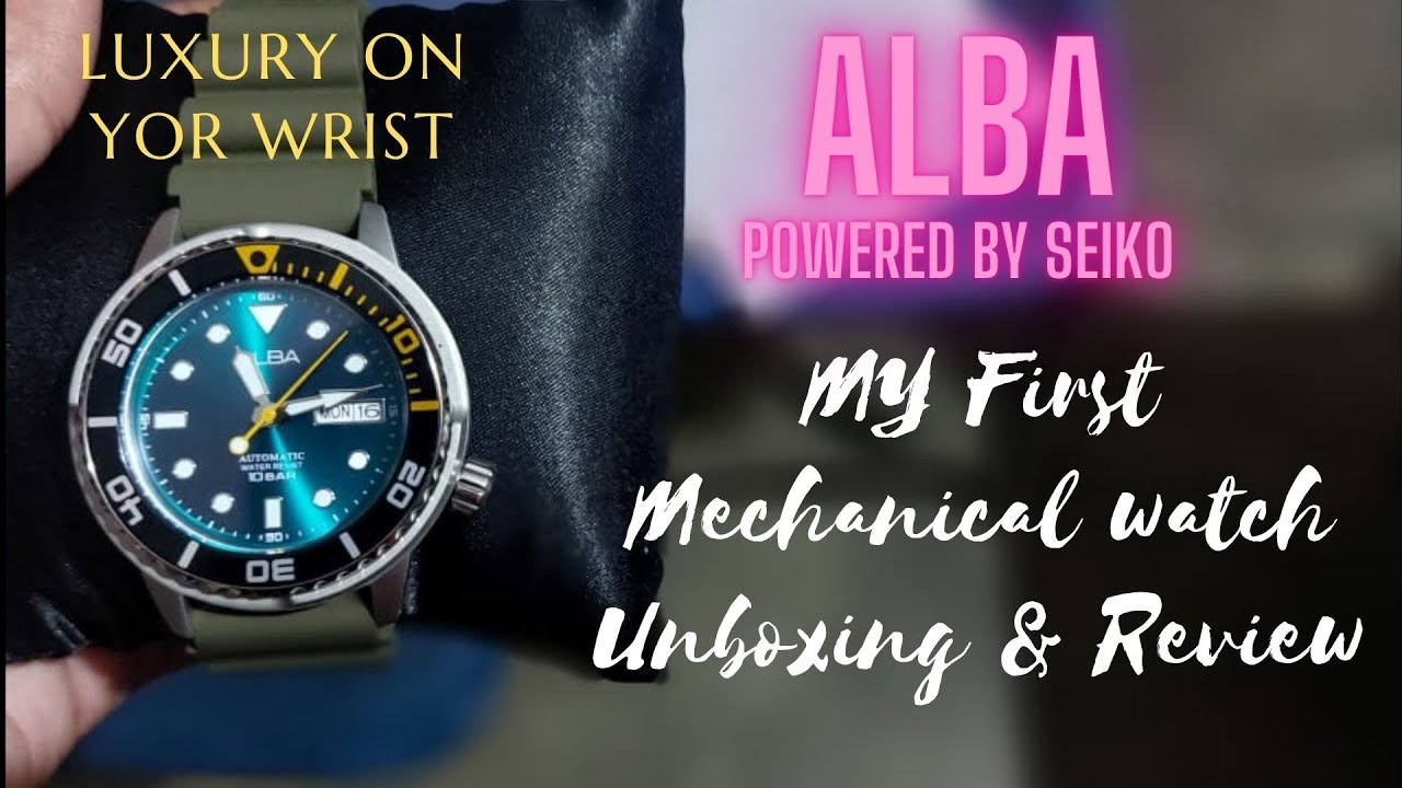 Alba aqua mechanical watch unboxing & review I Alba AL4249X1 I Alba ...
