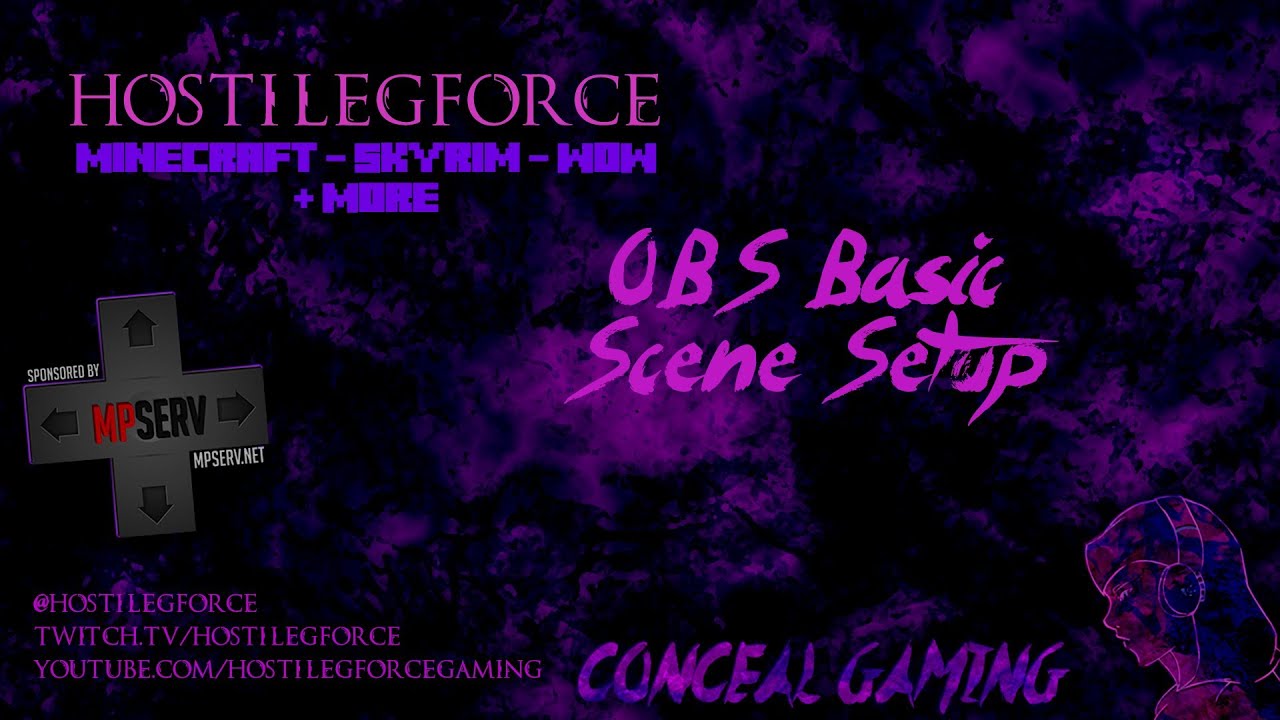 OBS Basic Scene Setup - YouTube