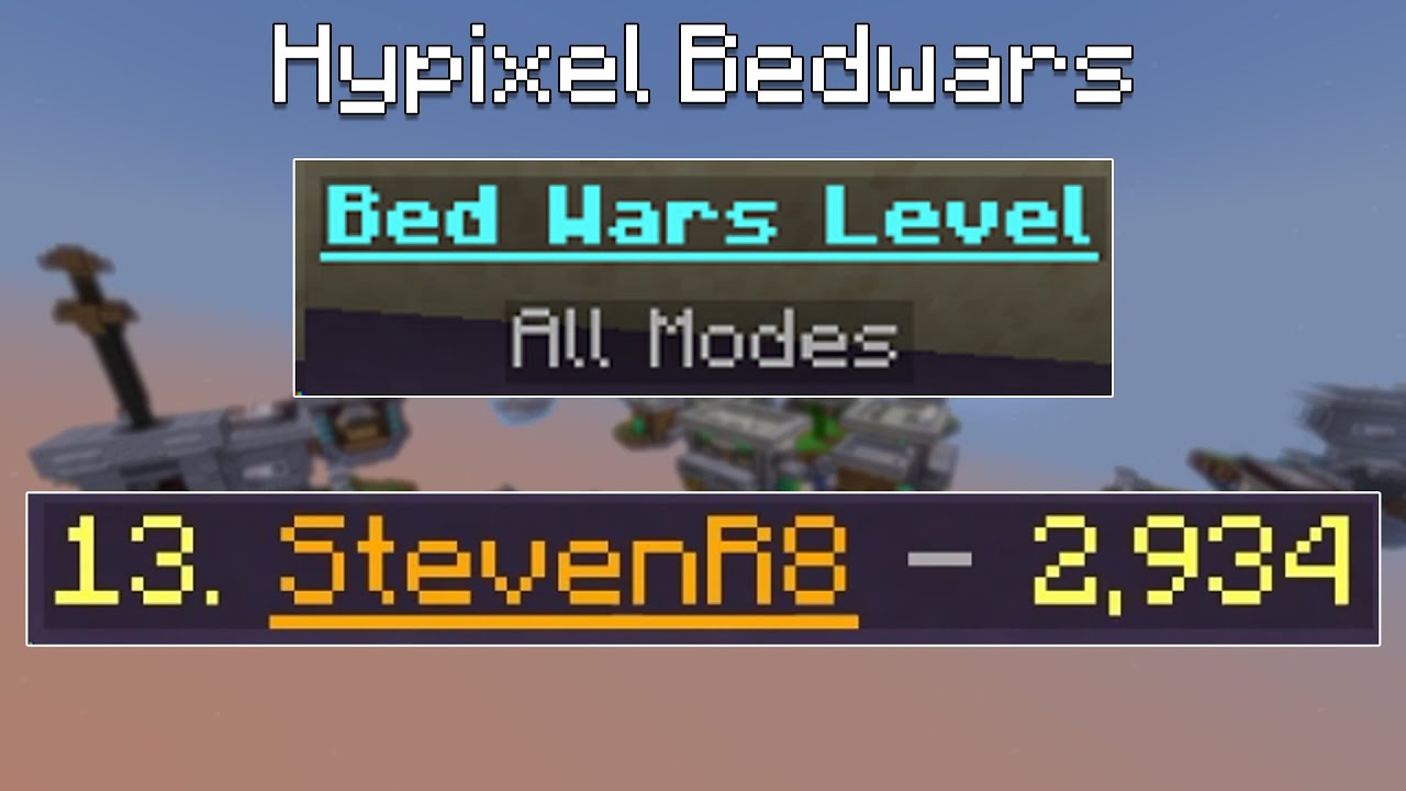 #13 for stars leaderboard | Hypixel Bedwars - YouTube