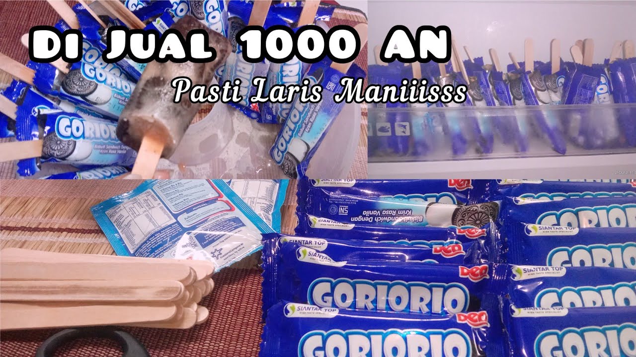 JAJANAN ANAK PENARIK REZEKI, CUMA DUA BAHAN | ES STICK GORIO-RIO MANIS ...