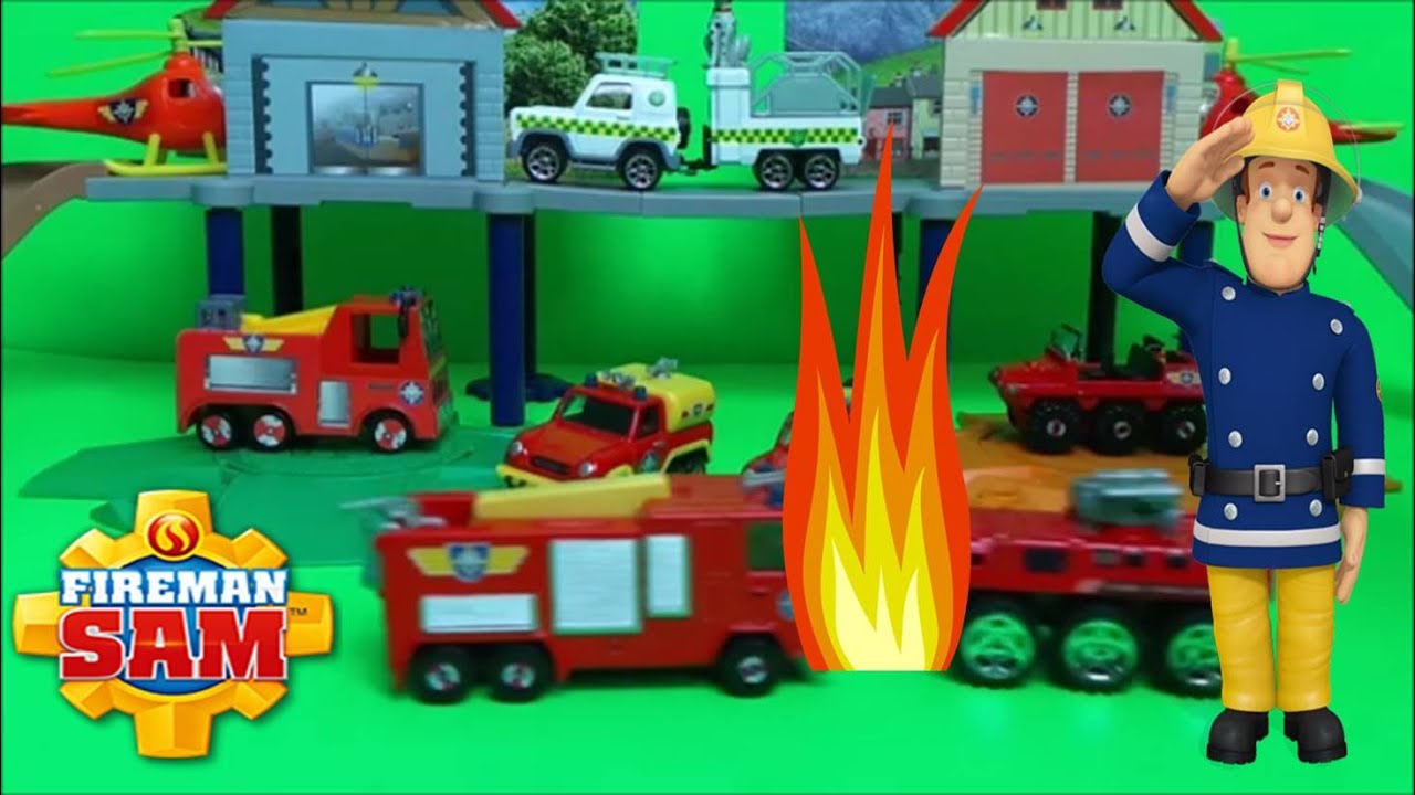 Firefighter Fireman Sam Jupiter Fire Engine and Venus Truck Crashes ...