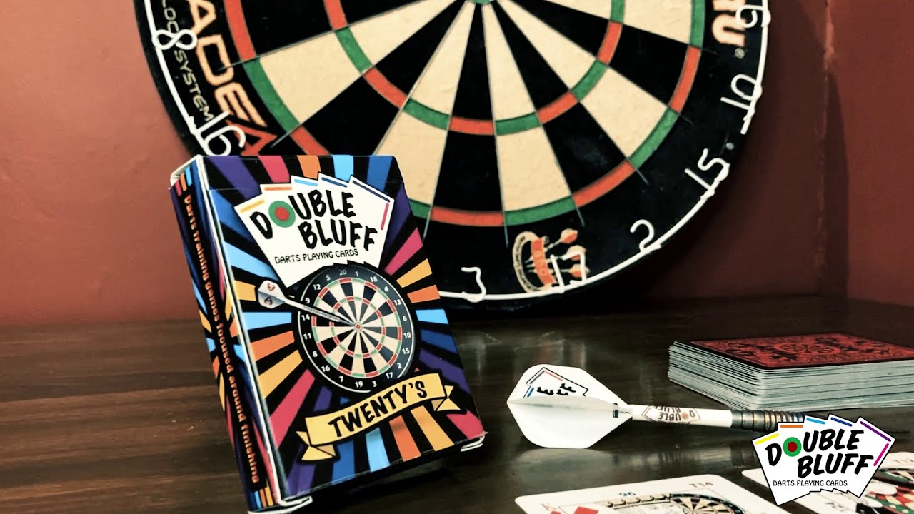 A introduction to Double Bluff darts playing cards. Multiple darts ...