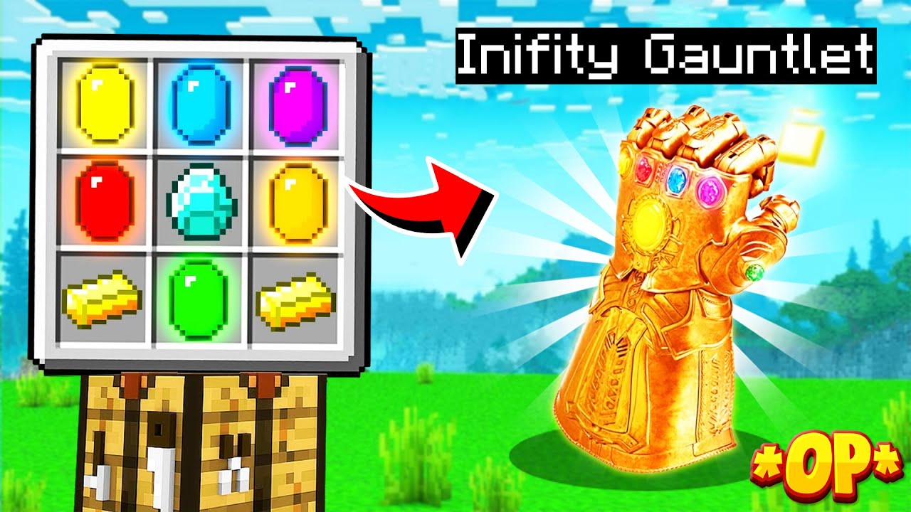 Minecraft, But I Can Craft INFINITY GAUNTLET... - YouTube
