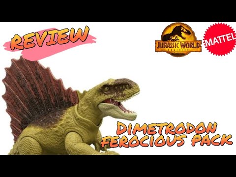 Review Dimetrodon Ferocious Pack Mattel Jurassic World Dominion - YouTube