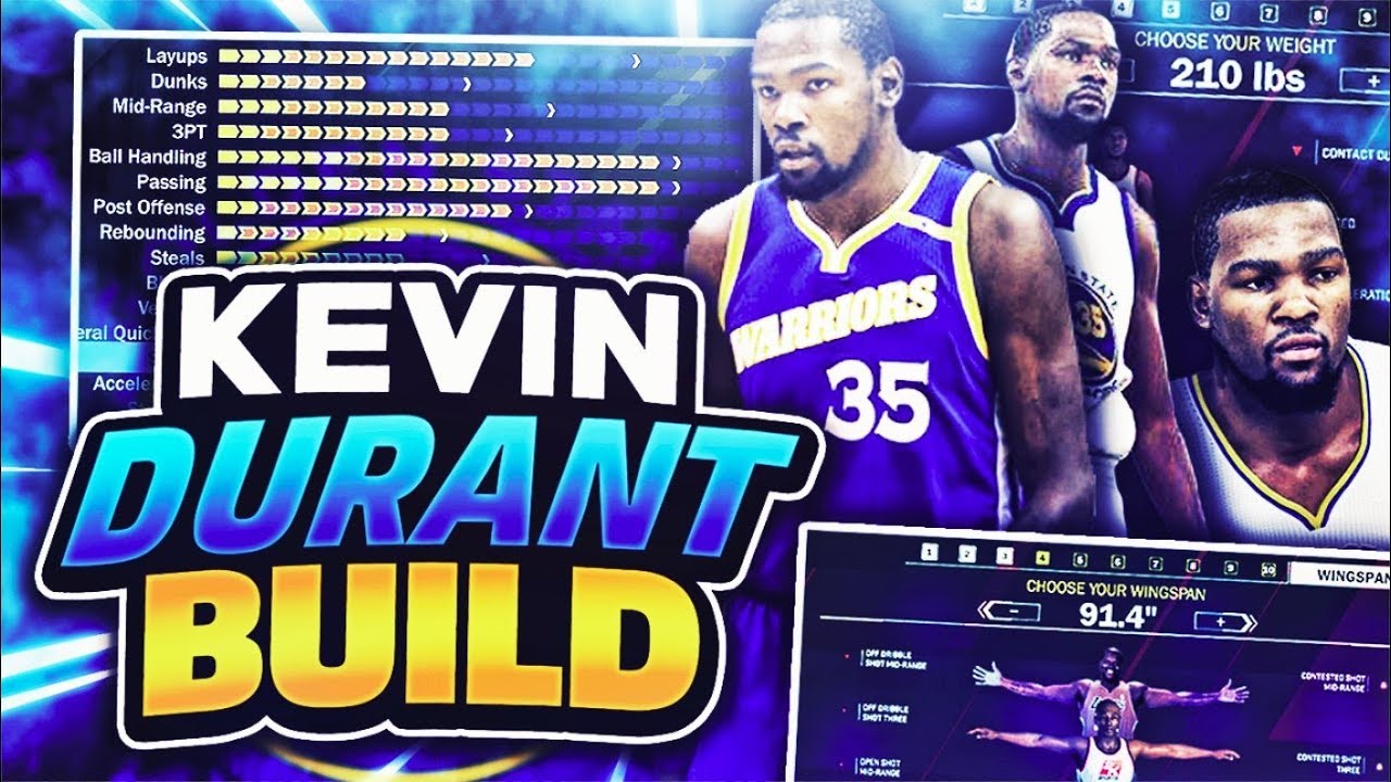 THE BEST BUILD ON 2K18! EXACT REPLICA OF KEVIN DURANT! NBA 2K18 - YouTube