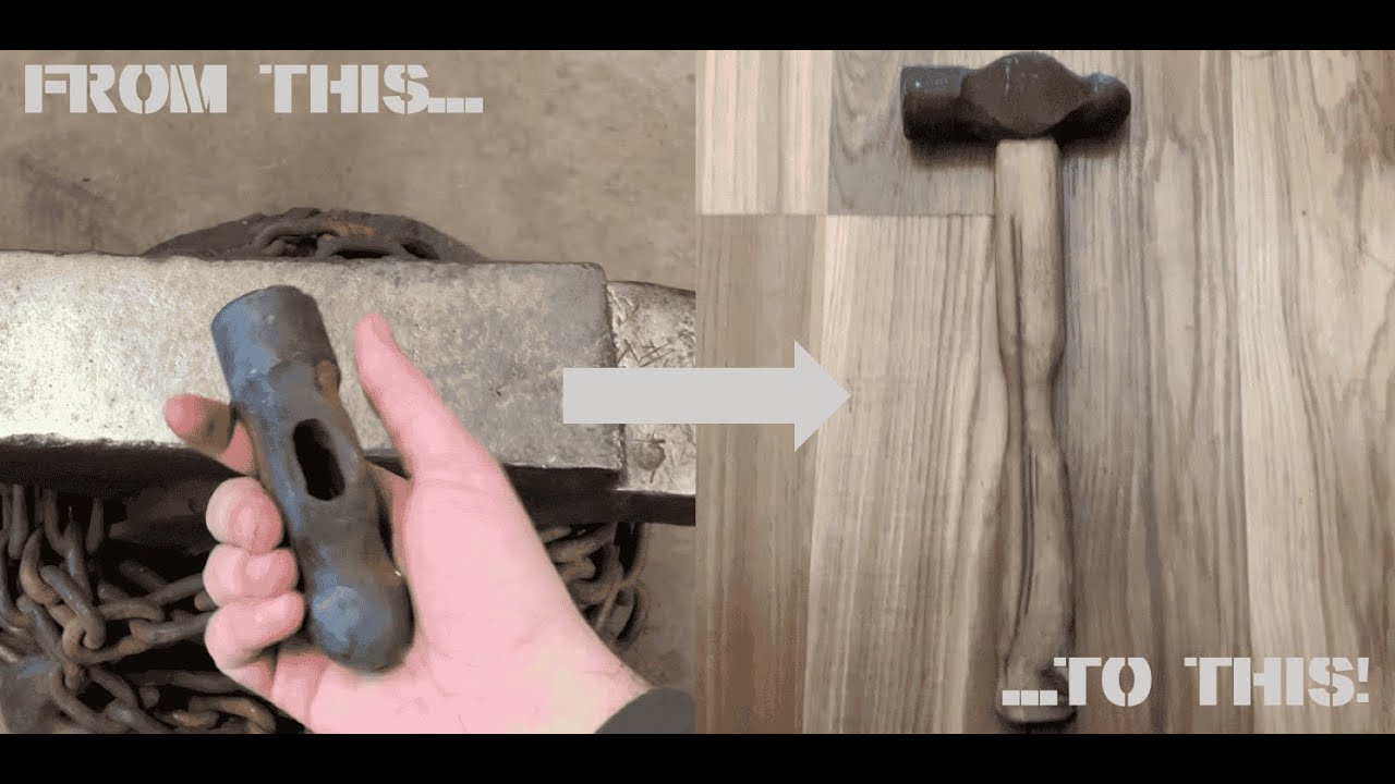 PREPPER DIY: Making a Hickory Hammer Handle Entirely From Scratch - YouTube