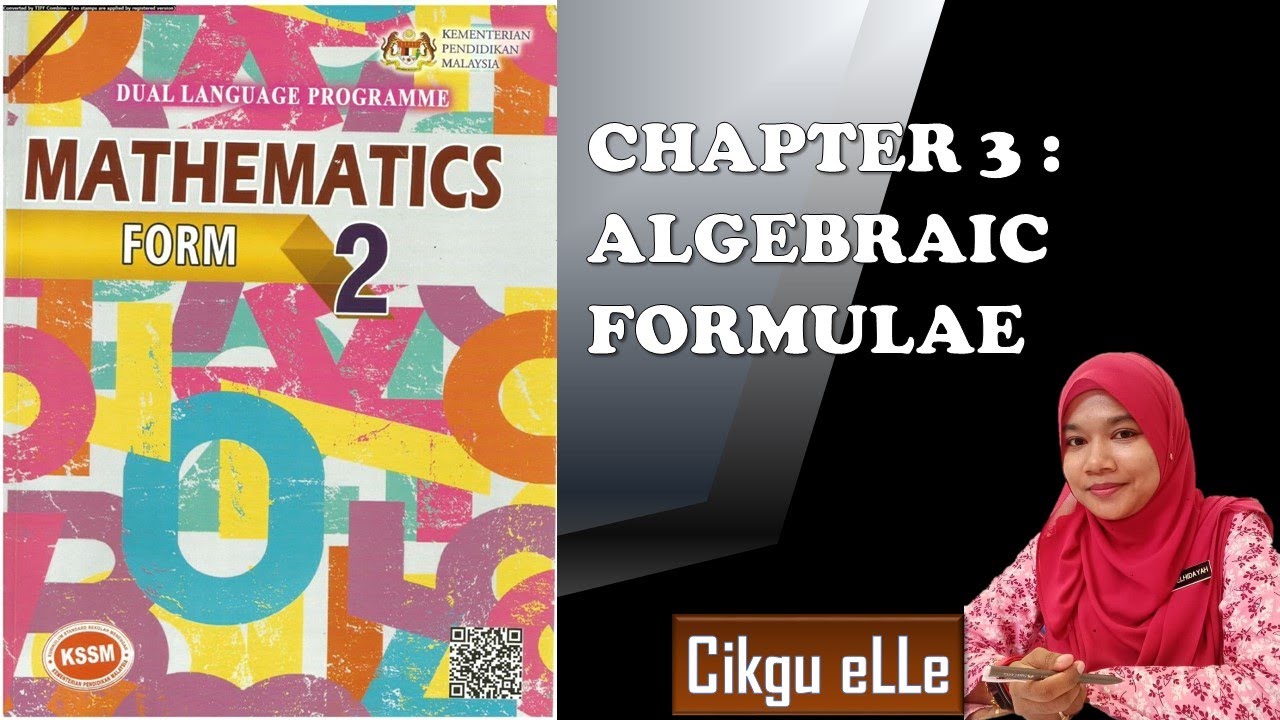 CHAPTER 3 : ALGEBRAIC FORMULAE - YouTube
