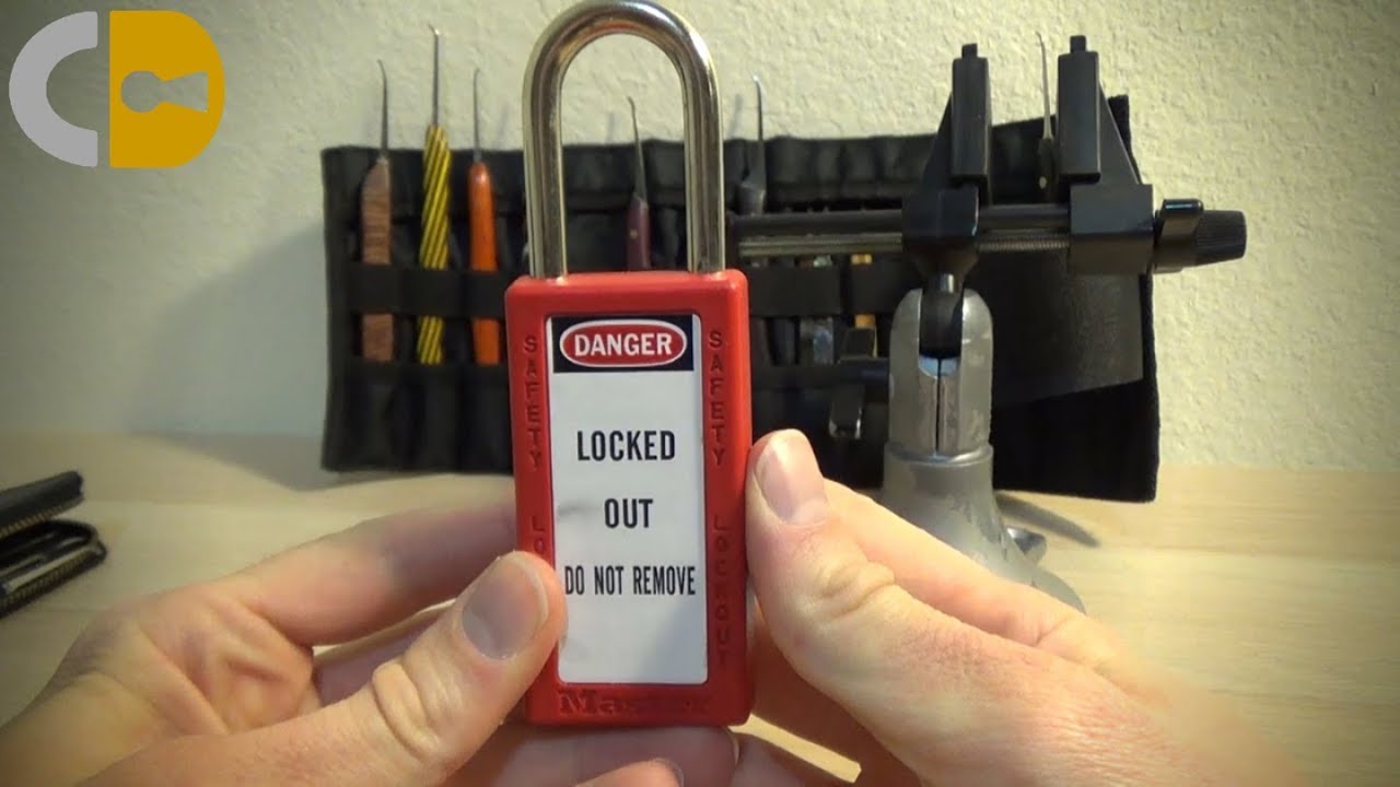 [92] Master Lock Out Tag Out (LOTO) Lock Picked - YouTube
