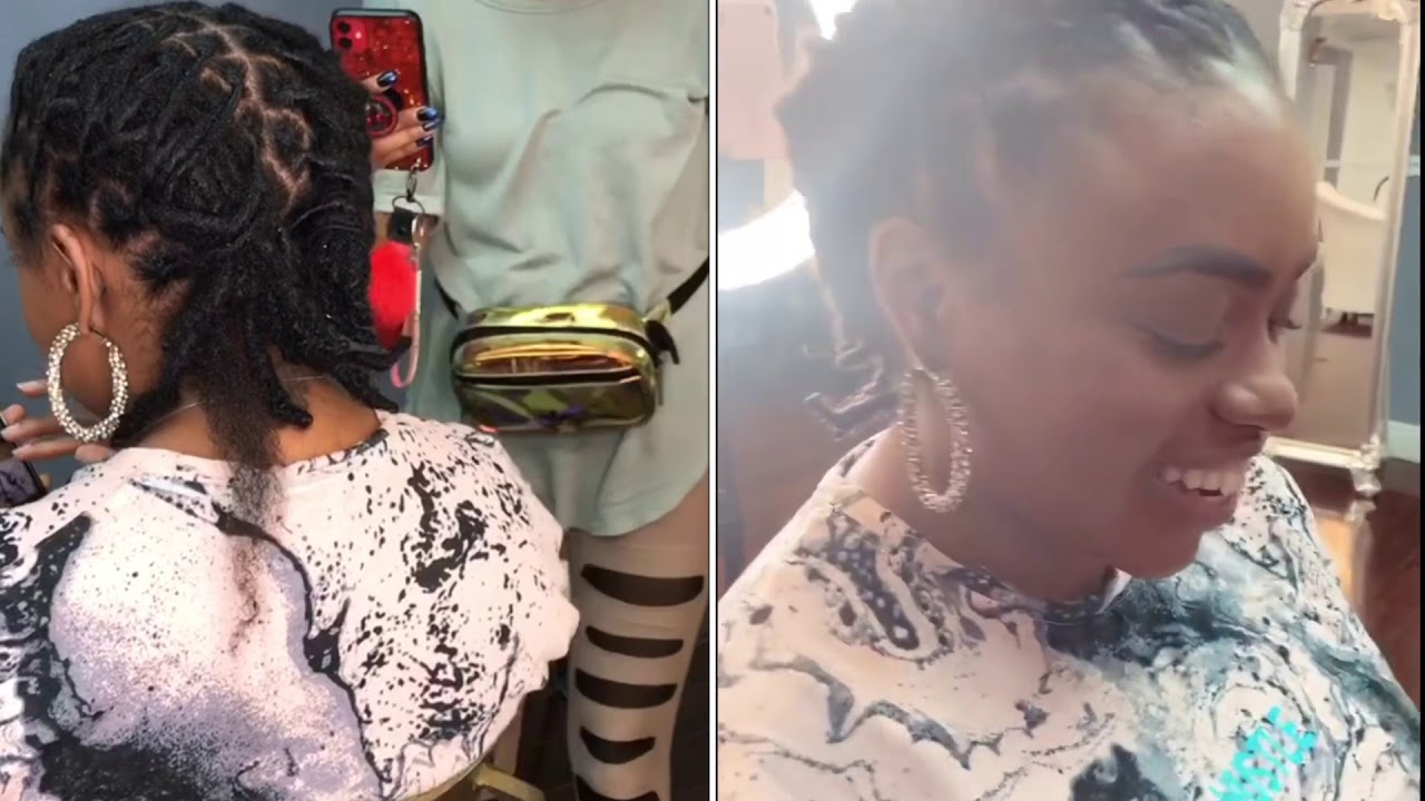 How to Comb Out Locs (Natural Hair) | Instant Loc | Loc Transformation ...