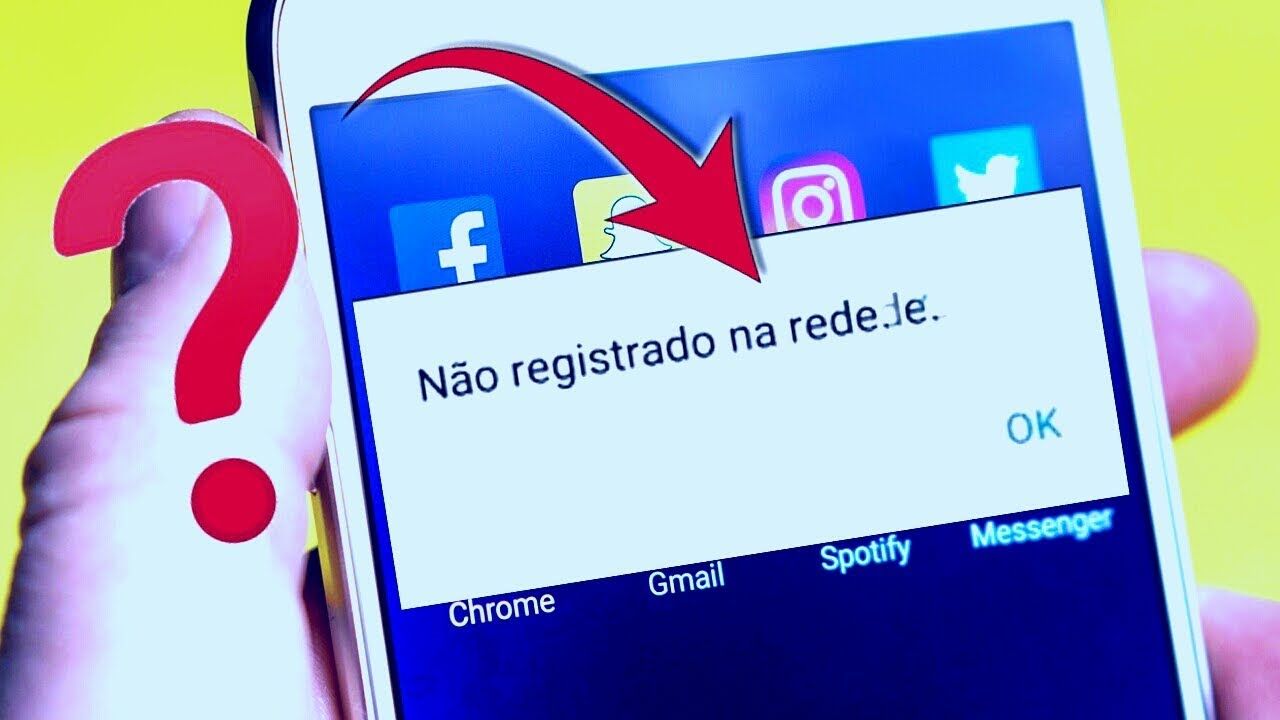 Não registrado na rede? como resolver - YouTube