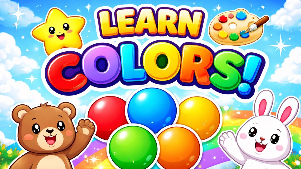 Learn Colors for Kids 🎨 | Red Blue Green Yellow | ZippyDoo Kids - YouTube