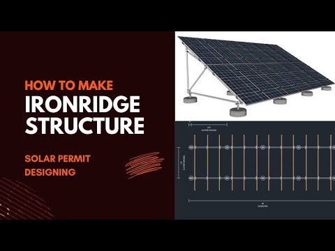 Ironridge Groundmount structure tutorial in AutoCAD | Solar Permit ...