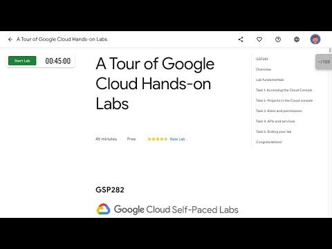 A Tour of Qwiklabs and Google Cloud GSP282 new with Cloud Shell - YouTube