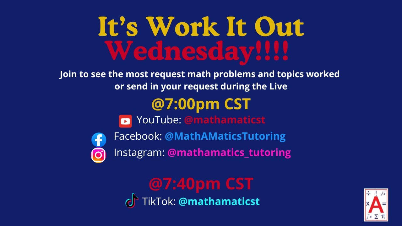 Work It Out Wednesday - YouTube