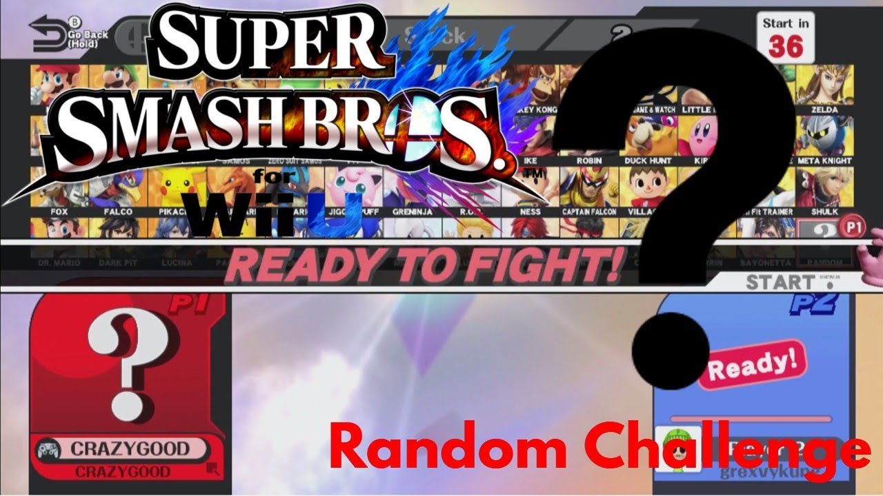 Super Smash Bros. Wii U Random Challenge Online - YouTube
