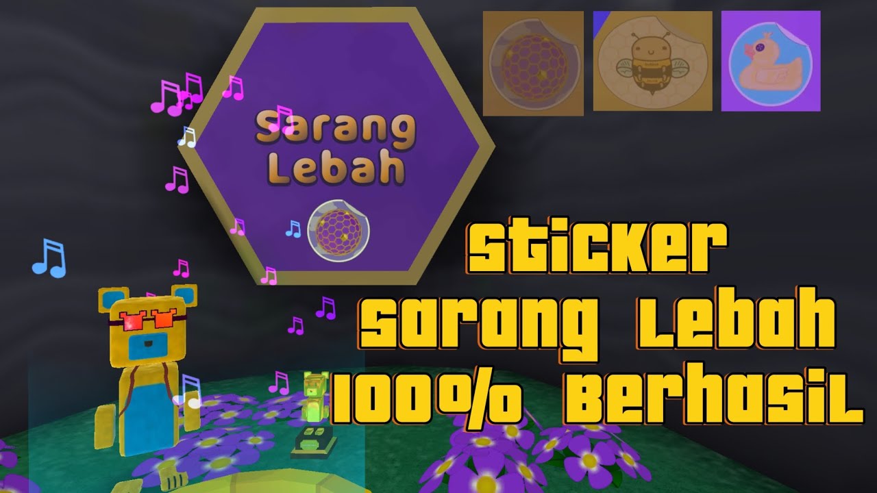 Sticker sarang lebah 100 % Berhasil super bear adventure - YouTube