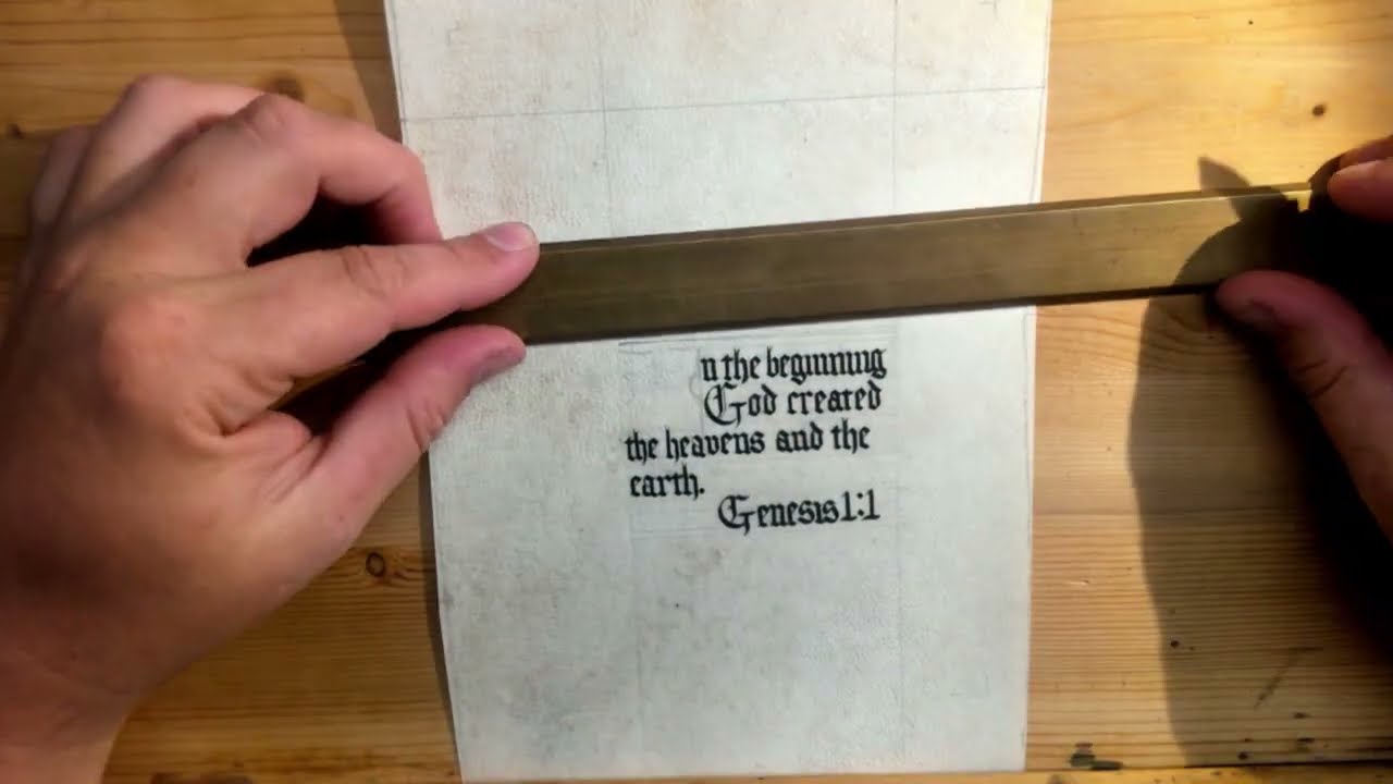 Genesis 1:1 : Layout and writing - - Illuminated Manuscript Calligraphy ...