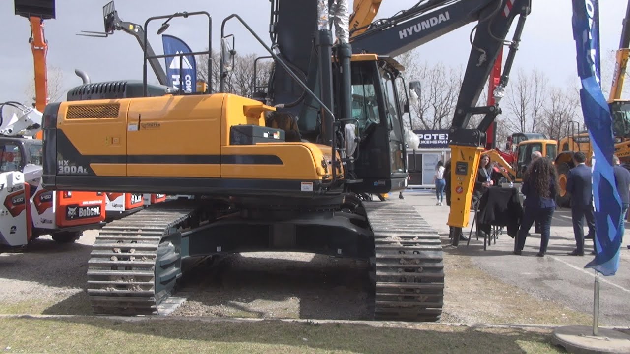 Hyundai HX300AL Crawler Excavator (2022) Exterior and Interior - YouTube