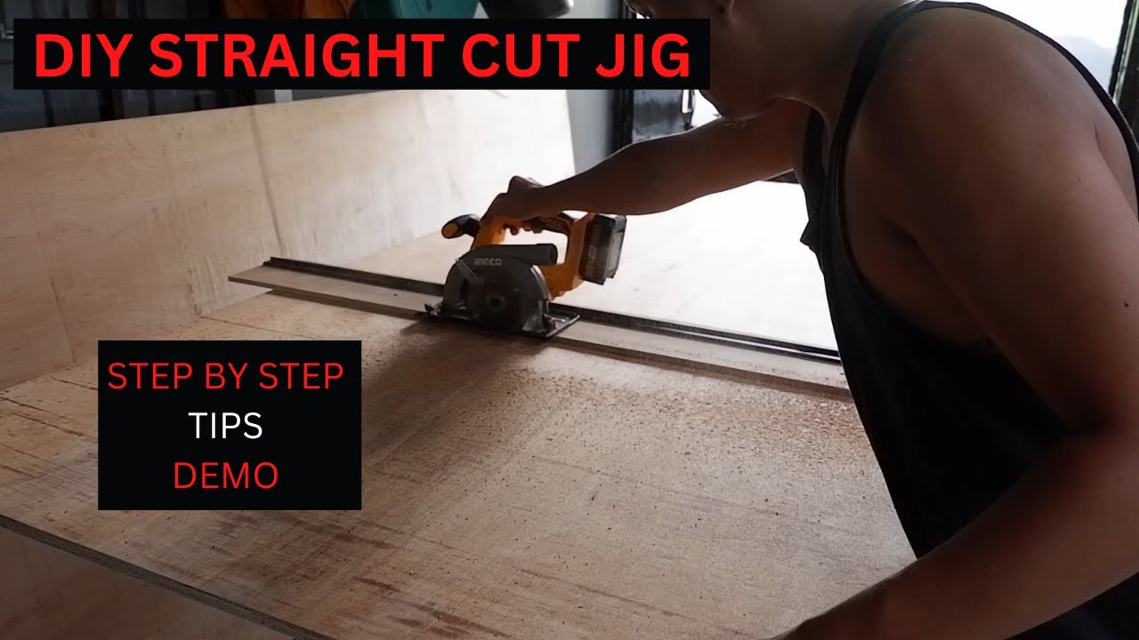 DIY CIRCULAR SAW GUIDE CHEAP AND EASY / CIRCULAR SAW JIG / CIRCULAR SAW ...