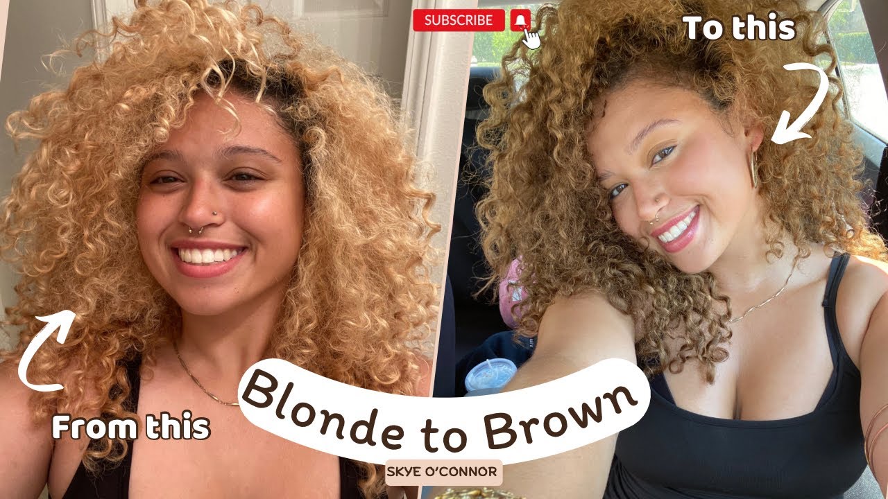 Blonde to Brown with box hair dye : Dark & Lovely #373 Brown Sable ...